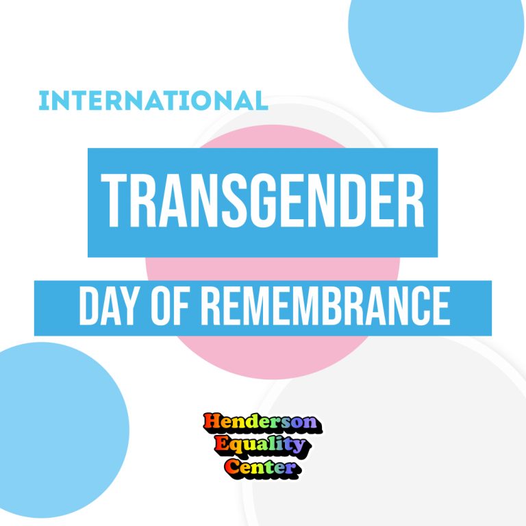 Transgender Day of Remembrance - Henderson Equality Center